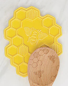 Bee Ceramic spoon rest | BRAWES Bee Farm LLC