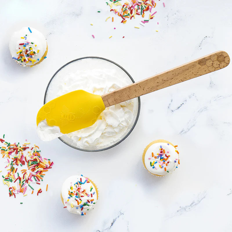Bee Embossed Silicone Spatula | BRAWES Bee Farm LLC